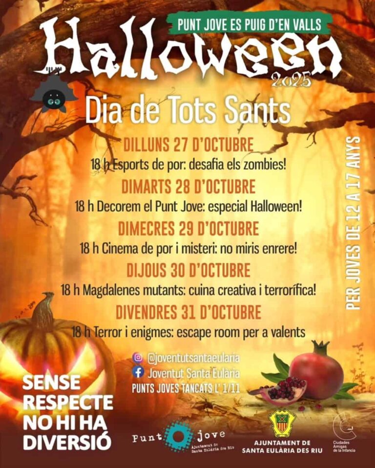 Halloween en los Punts Joves de Santa Eulalia - La Voz De Ibiza