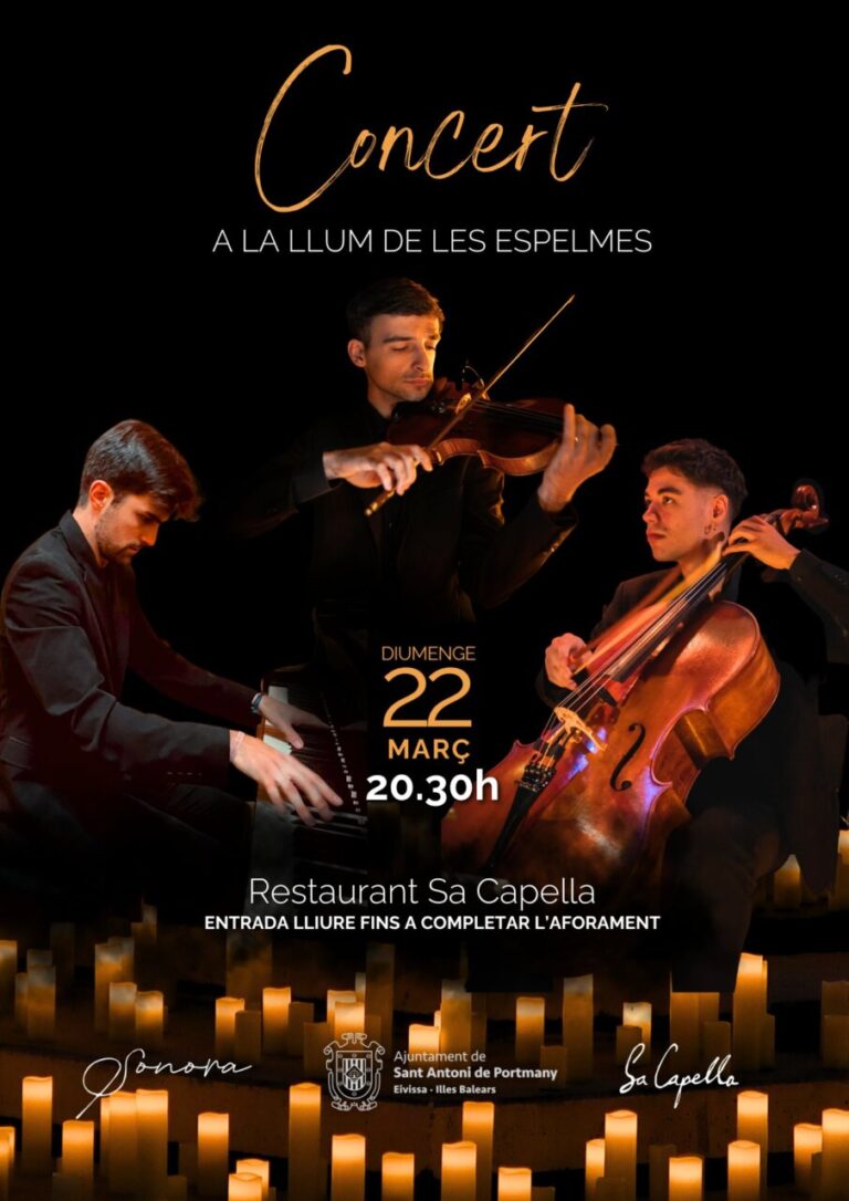 Un concierto a la luz de las velas aterriza en Sant Antoni con plazas ...